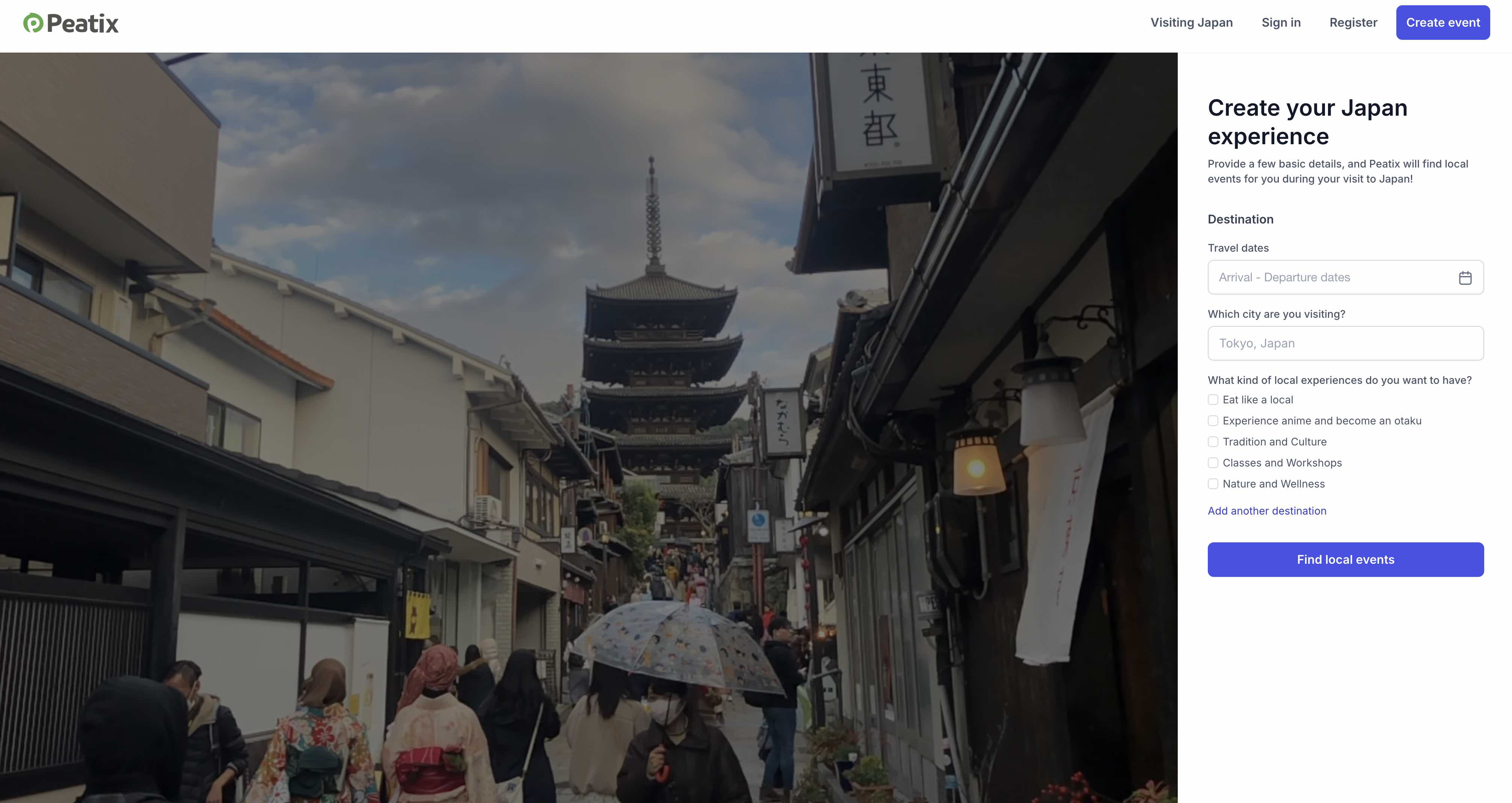 イベント管理「Peatix」、インバウンド向け多言語イベント予約サービスを開始、訪日客の集客を簡単に｜トラベルボイス（観光産業ニュース）